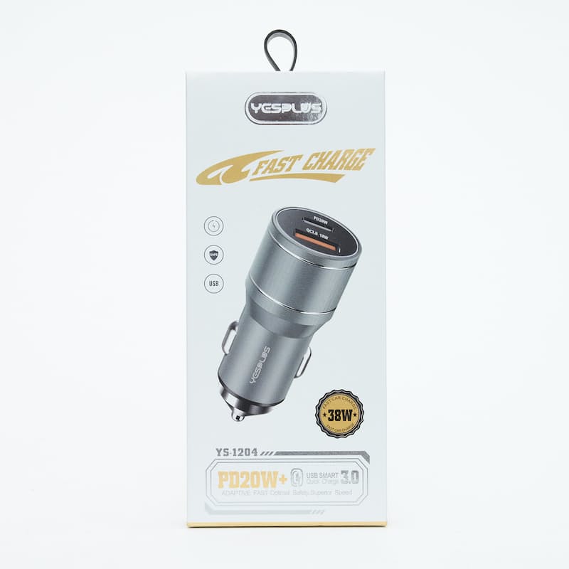 YesPlus PD20W Dual Port Car Charger | Cell Fixer®